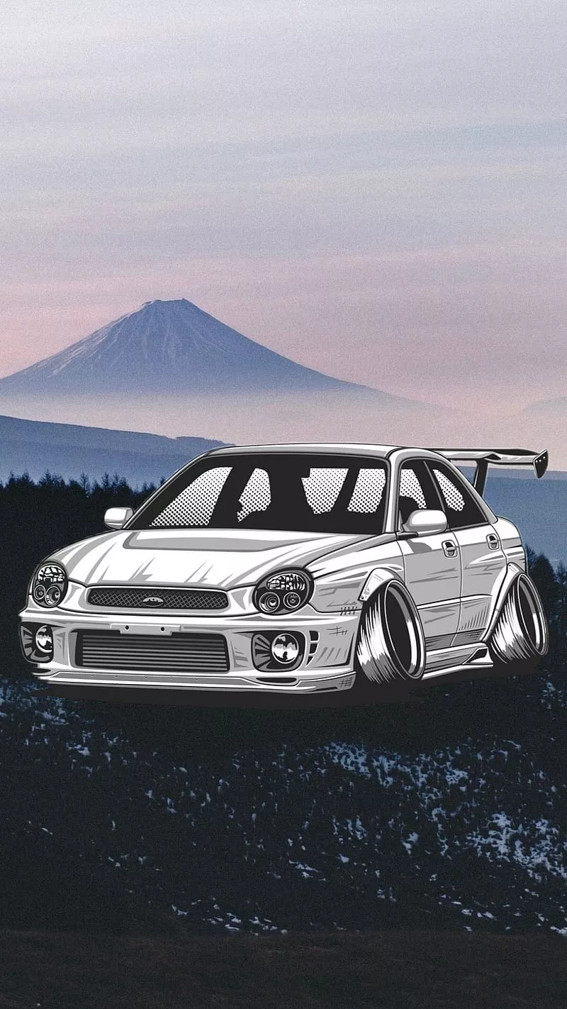 Cartoon Subaru WRX iPhone Wallpapers - Wallpaper Cave