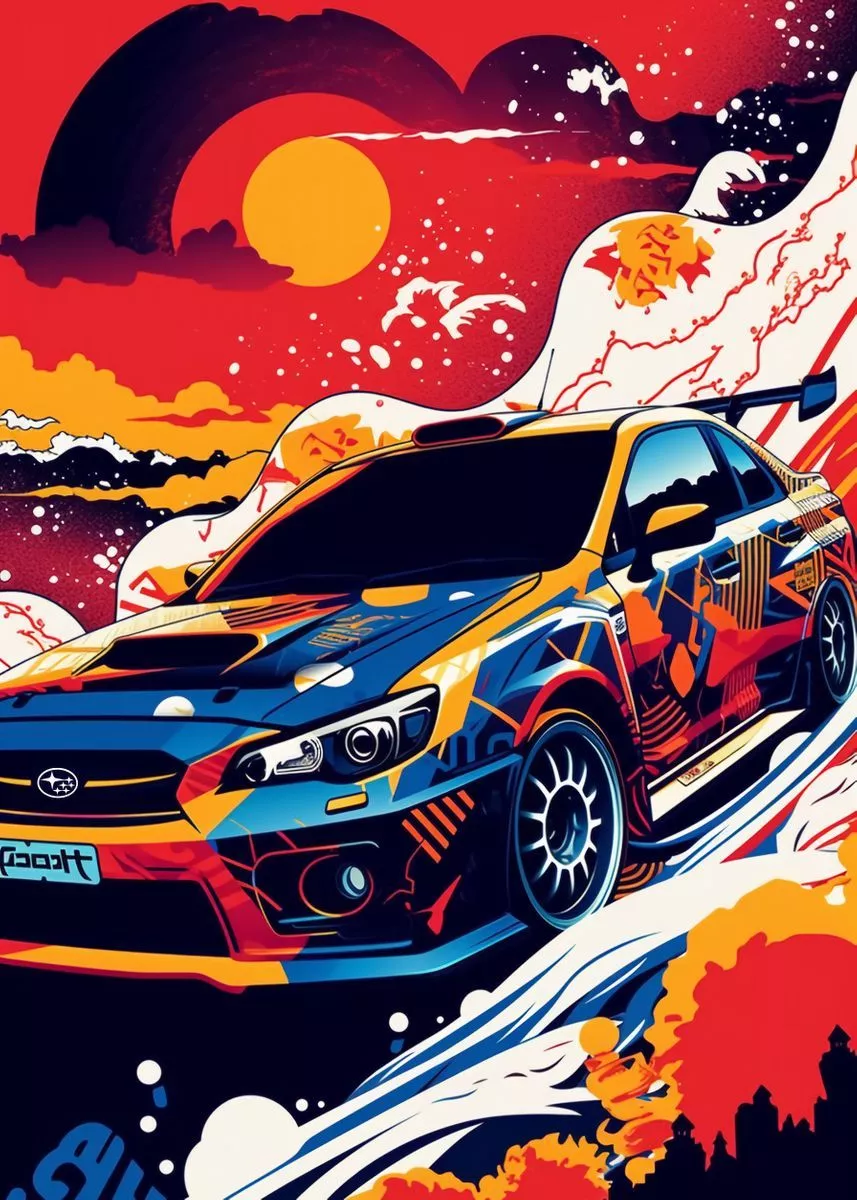 Cartoon Subaru WRX iPhone Wallpapers - Wallpaper Cave