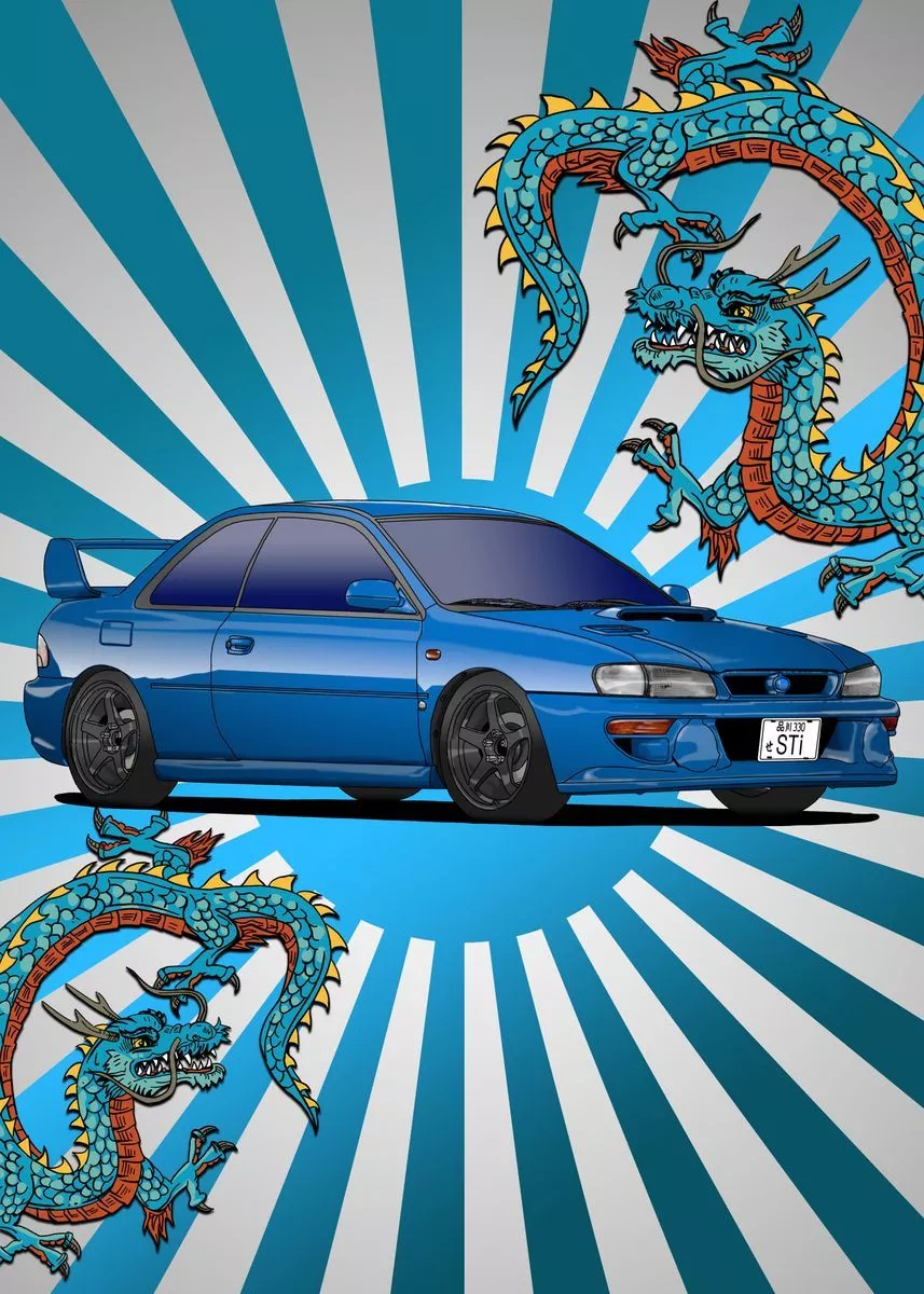 Cartoon Subaru WRX iPhone Wallpapers - Wallpaper Cave