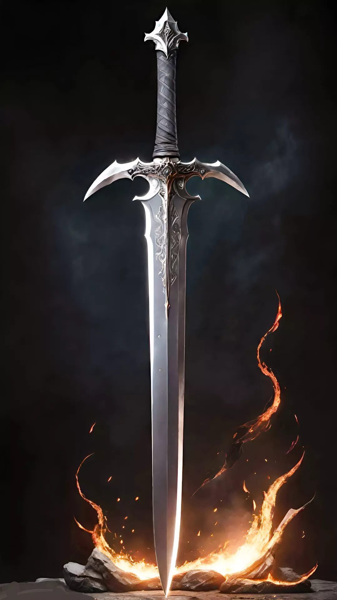 Fire Sword Phone Wallpapers - Wallpaper Cave