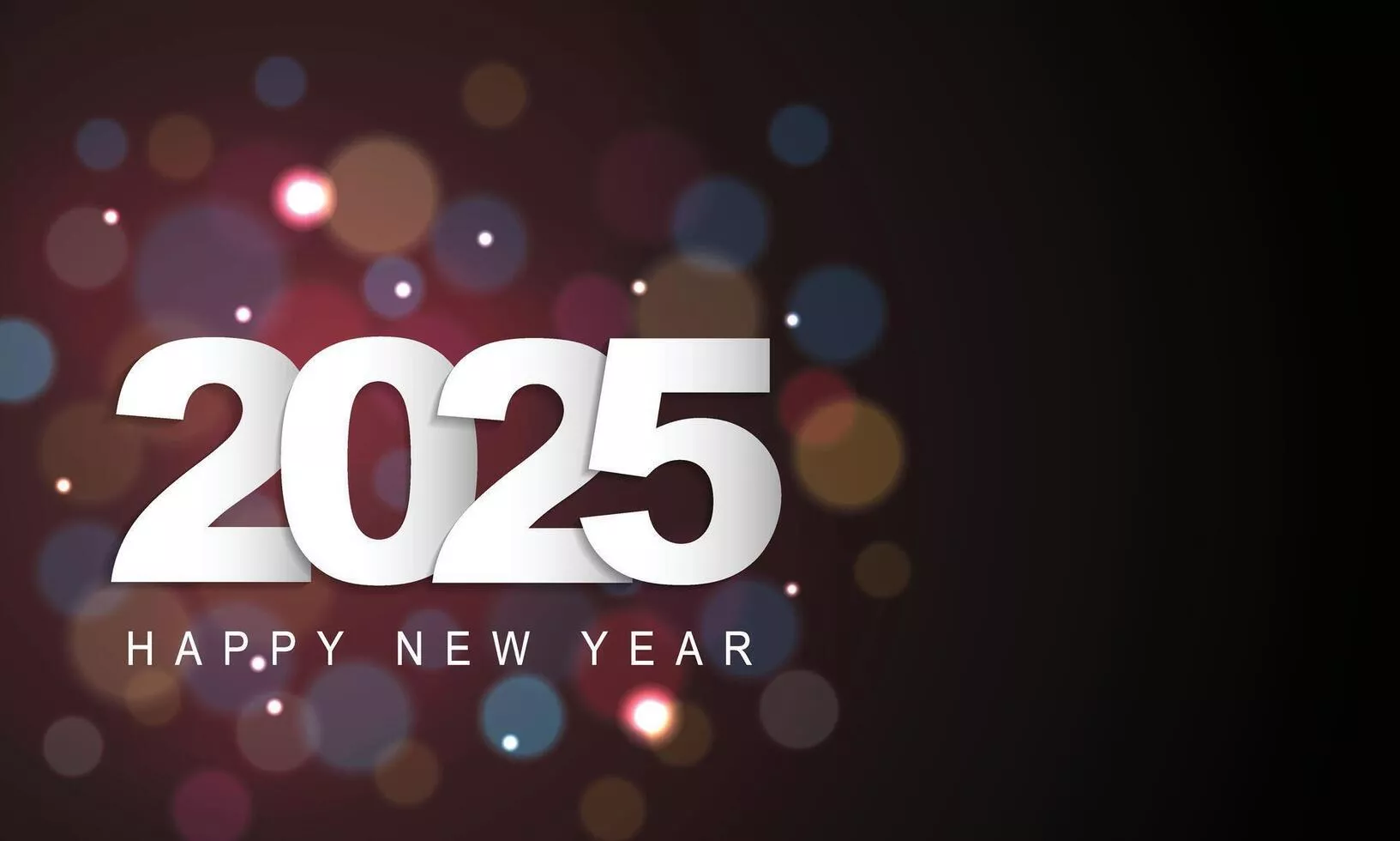 Happy New Year 2025 Dark Wallpapers - Wallpaper Cave