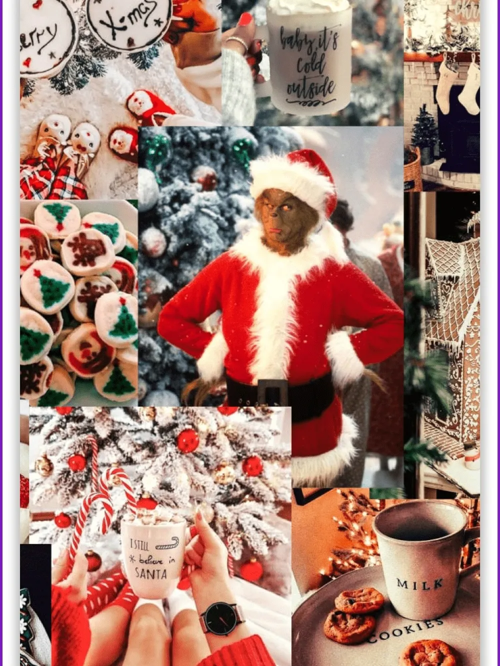 Red Christmas Collage Wallpapers - Wallpaper Cave