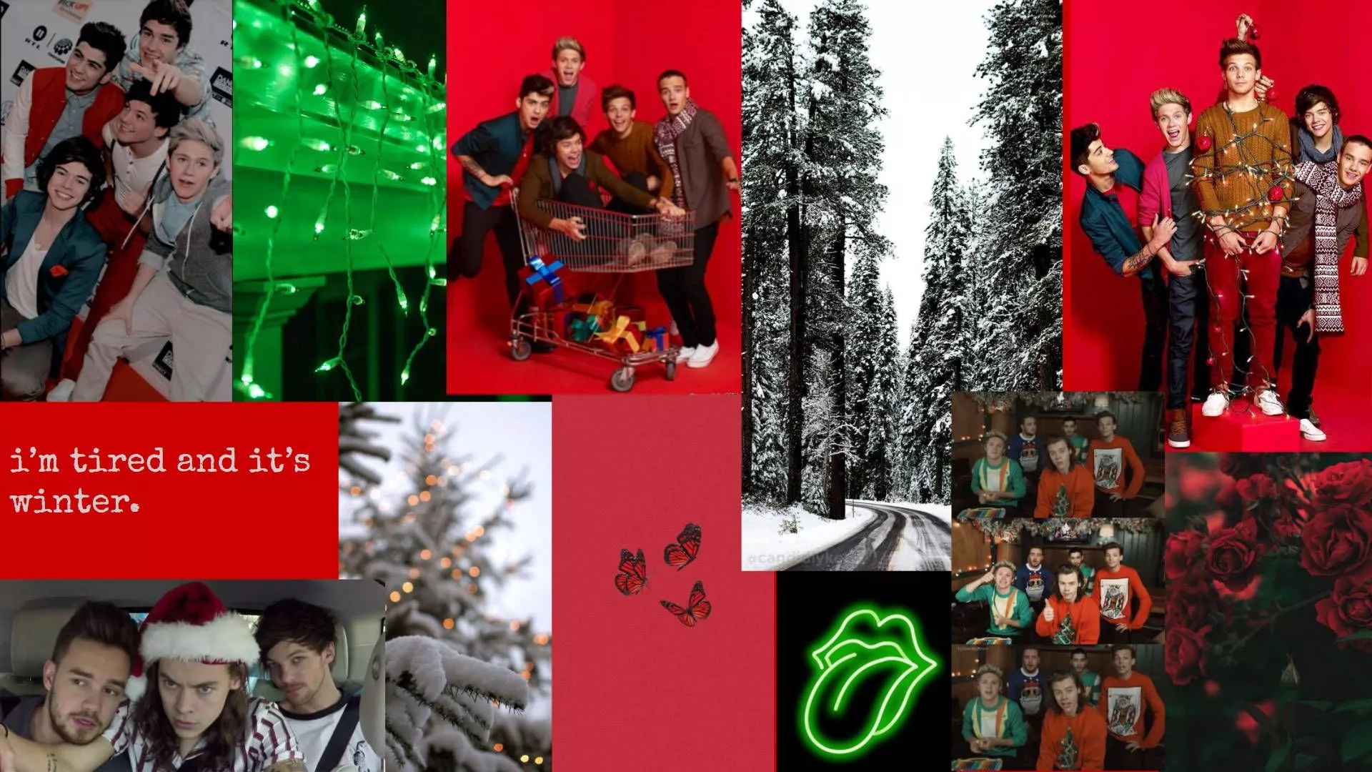 Red Christmas Collage Wallpapers - Wallpaper Cave