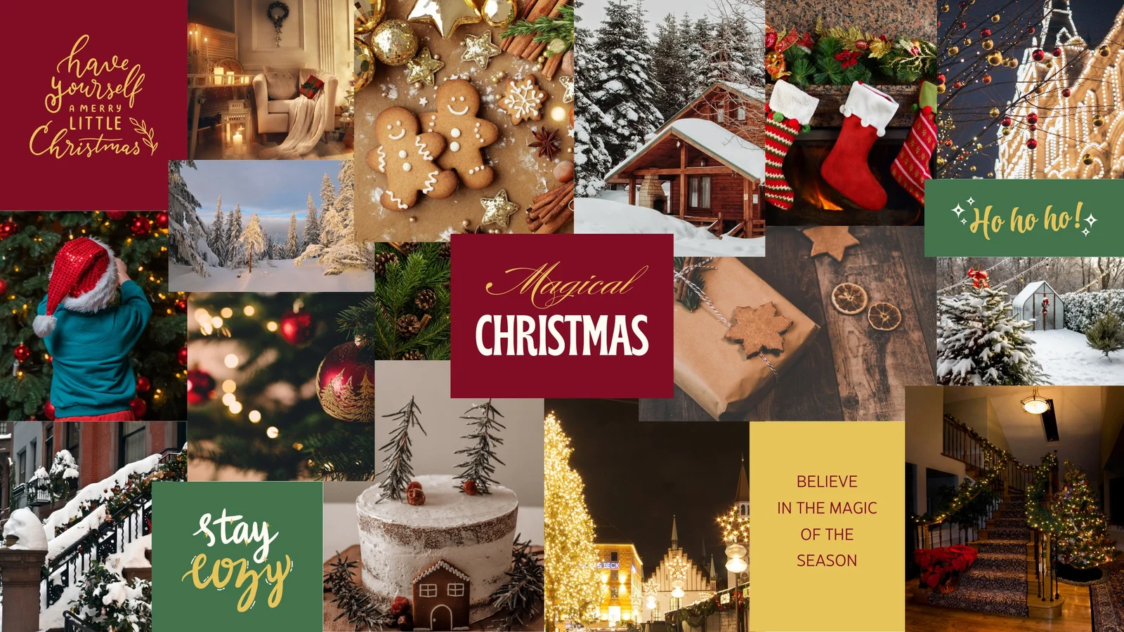 Red Christmas Collage Wallpapers - Wallpaper Cave