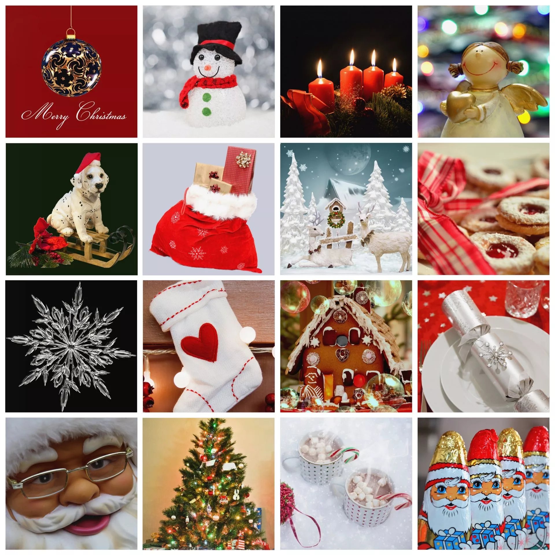 Red Christmas Collage Wallpapers - Wallpaper Cave