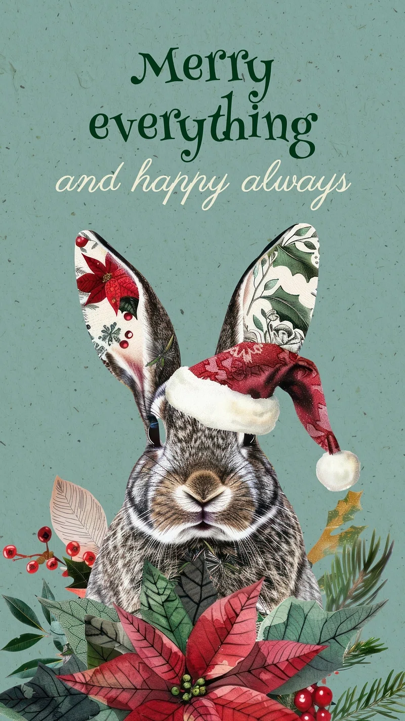 Rabbit Christmas Wallpapers - Wallpaper Cave