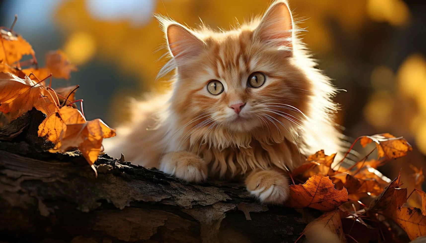 Desktop Autumn Cat Wallpapers - Wallpaper Cave