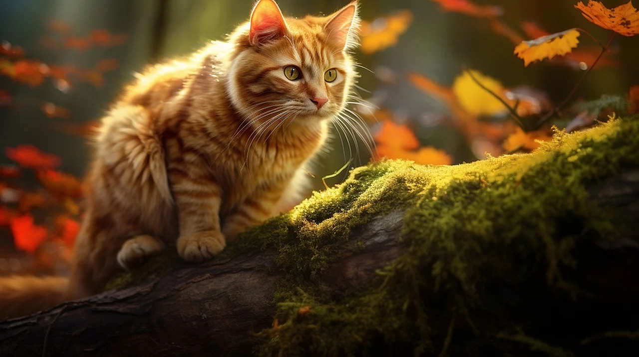 Desktop Autumn Cat Wallpapers - Wallpaper Cave