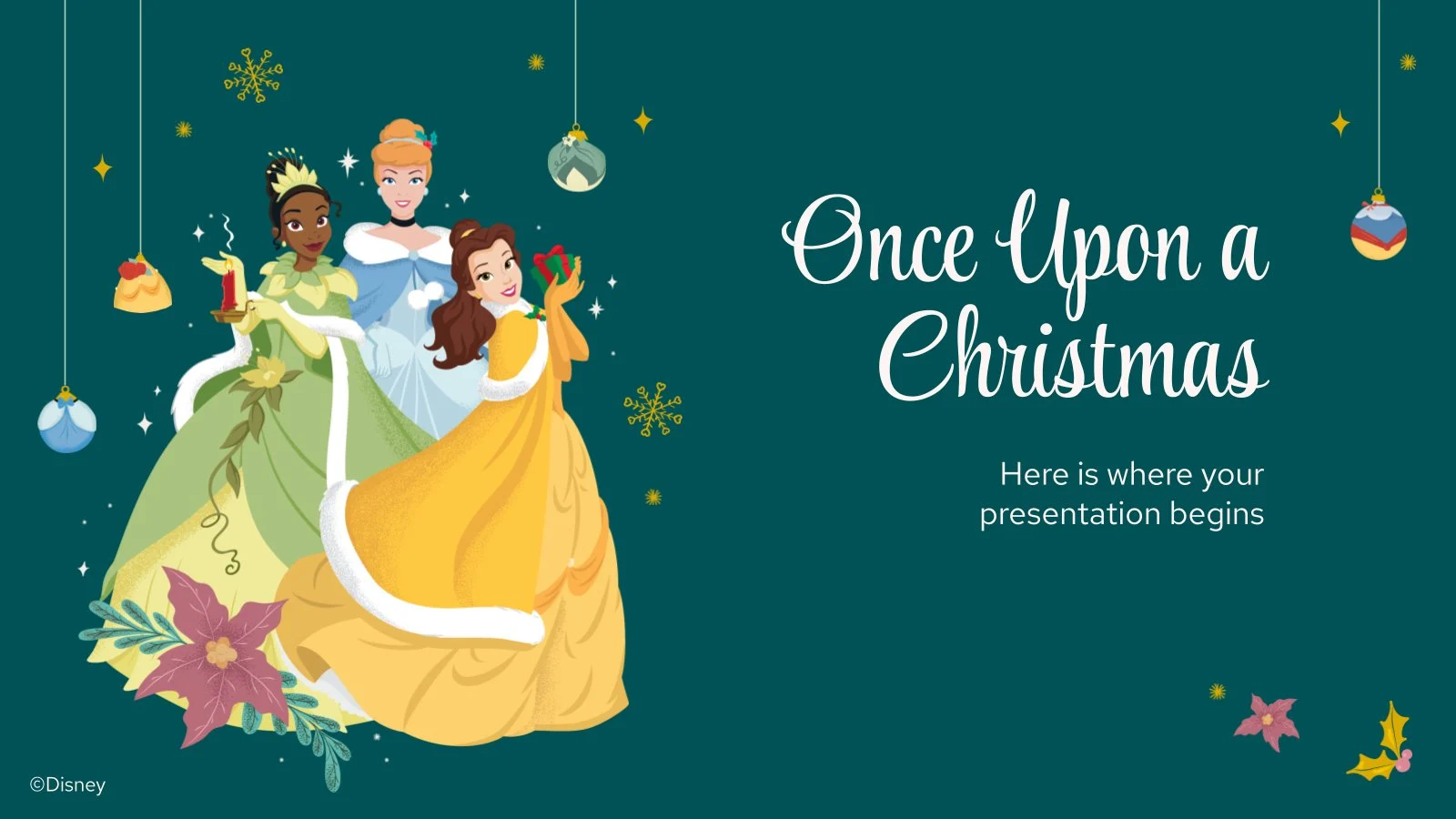 Disney Christmas Princess Wallpapers - Wallpaper Cave