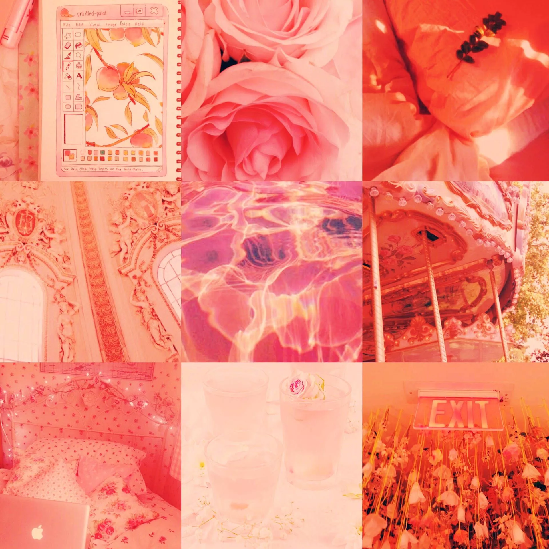 Preppy Red Collage Wallpapers - Wallpaper Cave