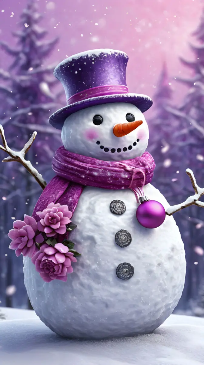 Purple Snowman Wallpapers - Wallpaper Cave