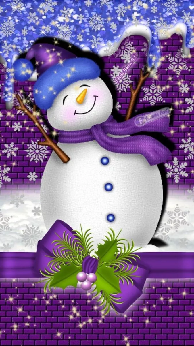 Purple Snowman Wallpapers - Wallpaper Cave