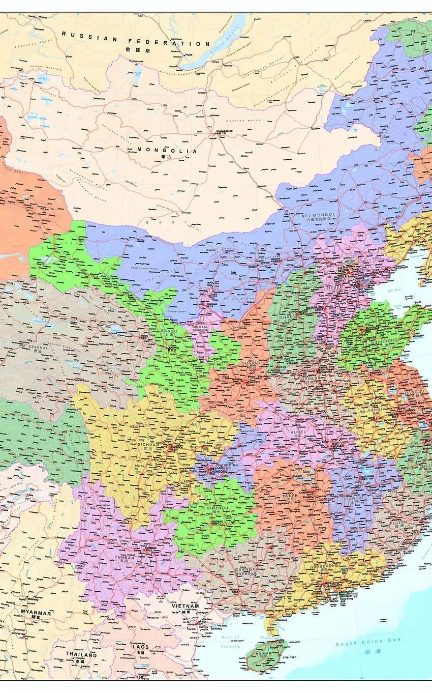 China Political Map Wallpapers - Wallpaper Cave