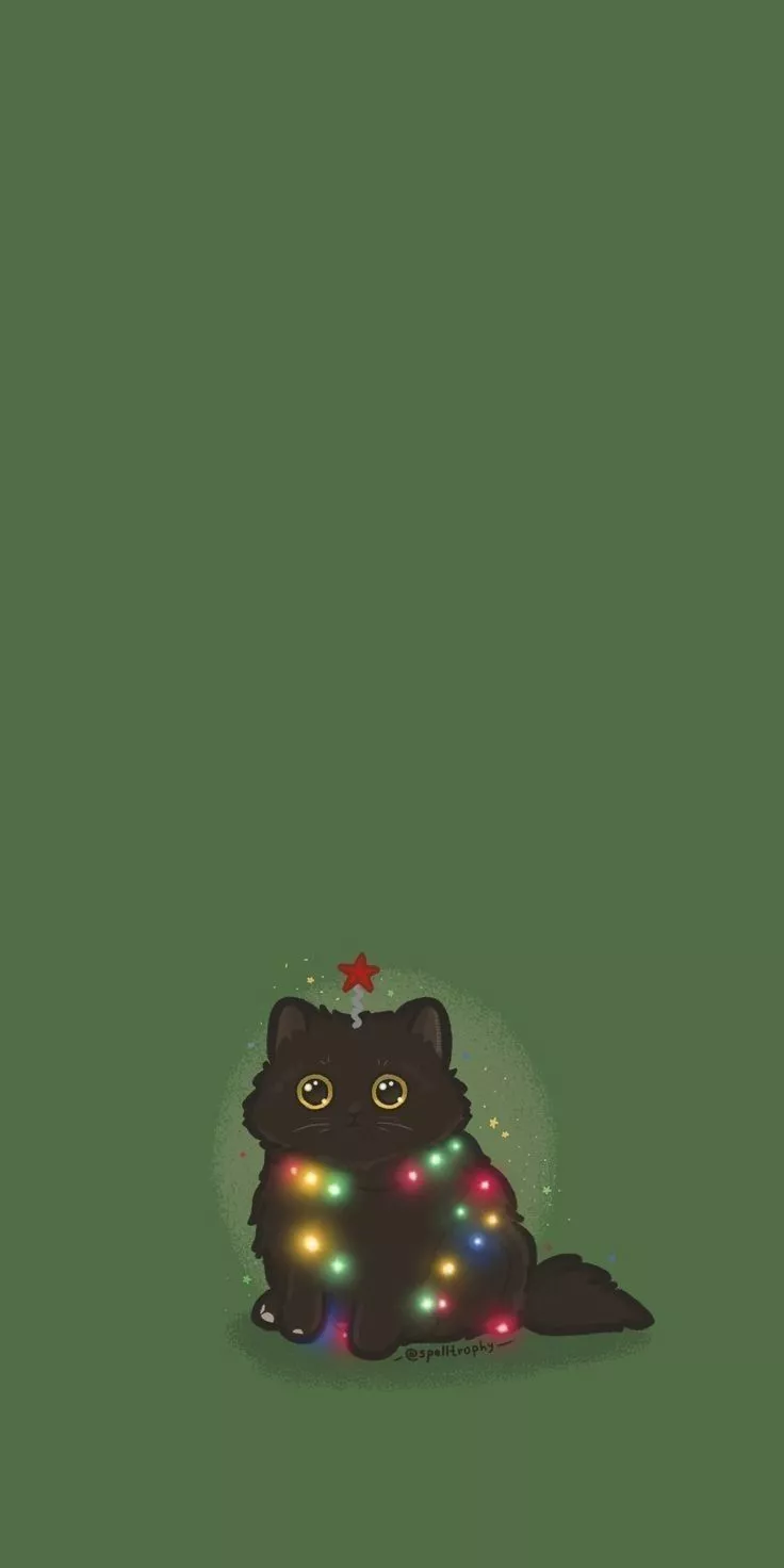 Christmas Cat iPhone Wallpapers - Wallpaper Cave