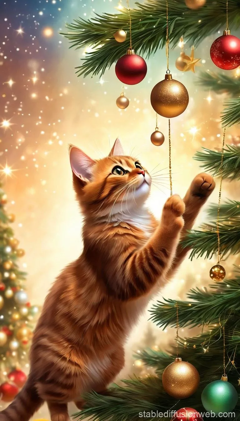 Christmas Cat iPhone Wallpapers - Wallpaper Cave