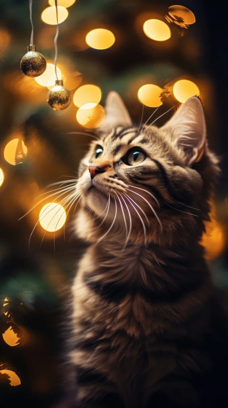 Christmas Cat iPhone Wallpapers - Wallpaper Cave