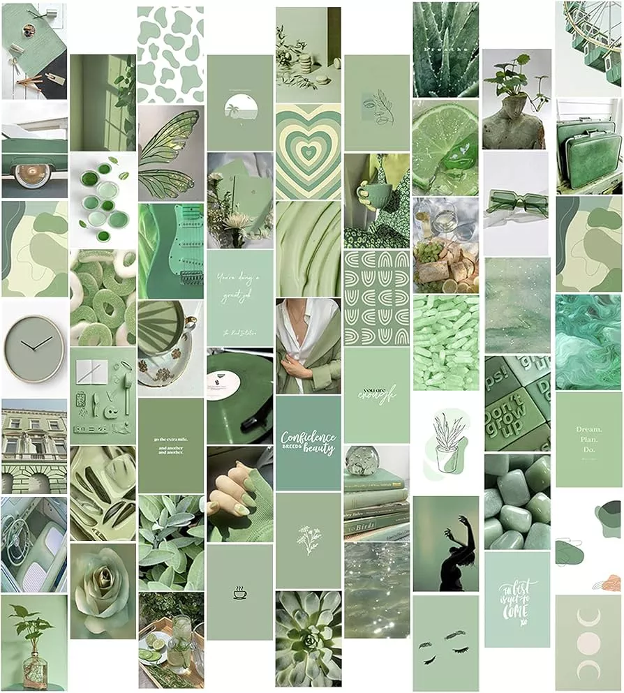 Sage Green Beige Aesthetic Collage Wallpapers - Wallpaper Cave