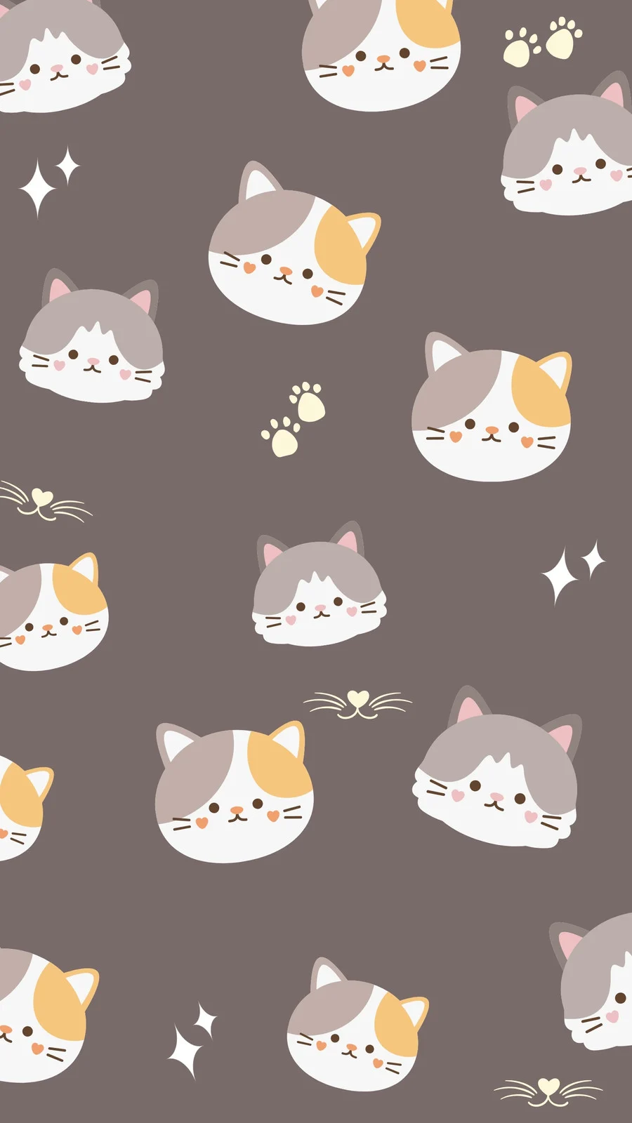 Cute Cat Art Wallpapers - Wallpaper Cave