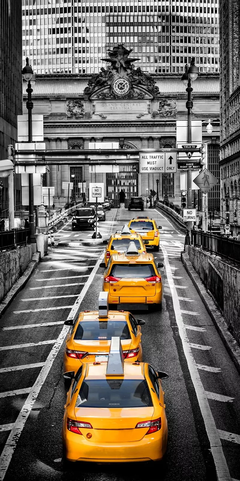 NYC Yellow Taxi Grand Central Wallpaper - Wallpaper Cave