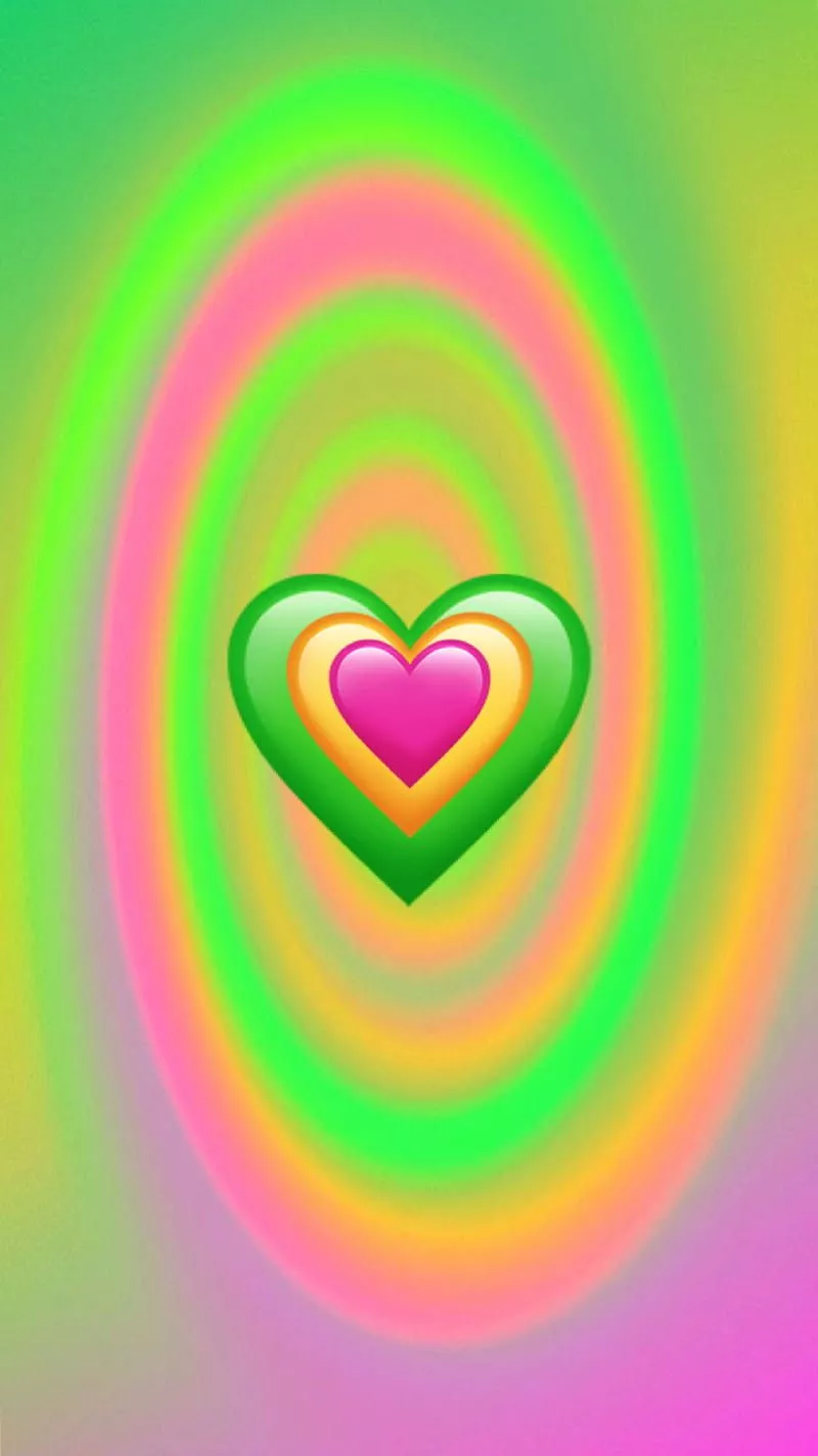 Pink And Green Heart Wallpapers - Wallpaper Cave
