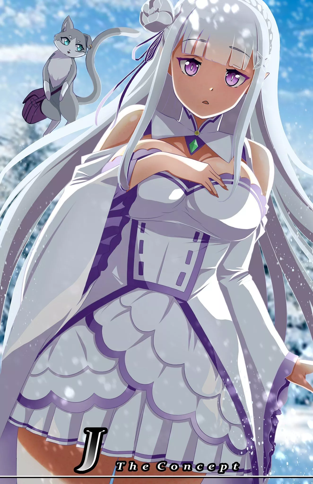 Emilia Re:Zero Phone Wallpapers - Wallpaper Cave