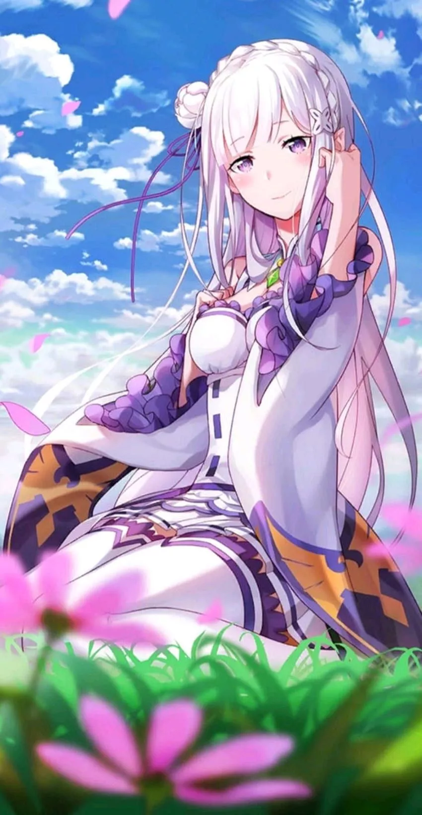Emilia Re:Zero Phone Wallpapers - Wallpaper Cave