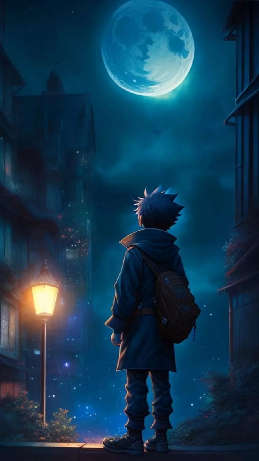 Alone Anime Boy Phone Wallpapers - Wallpaper Cave