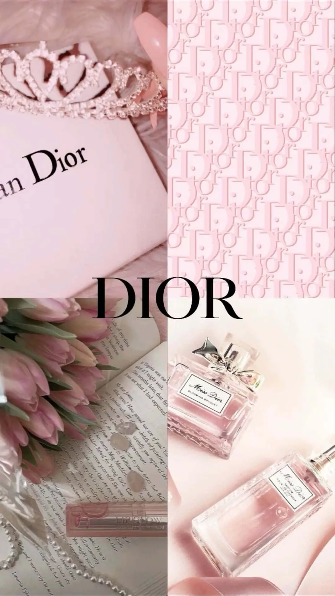 Pink Dior Collage Wallpapers - Wallpaper Cave