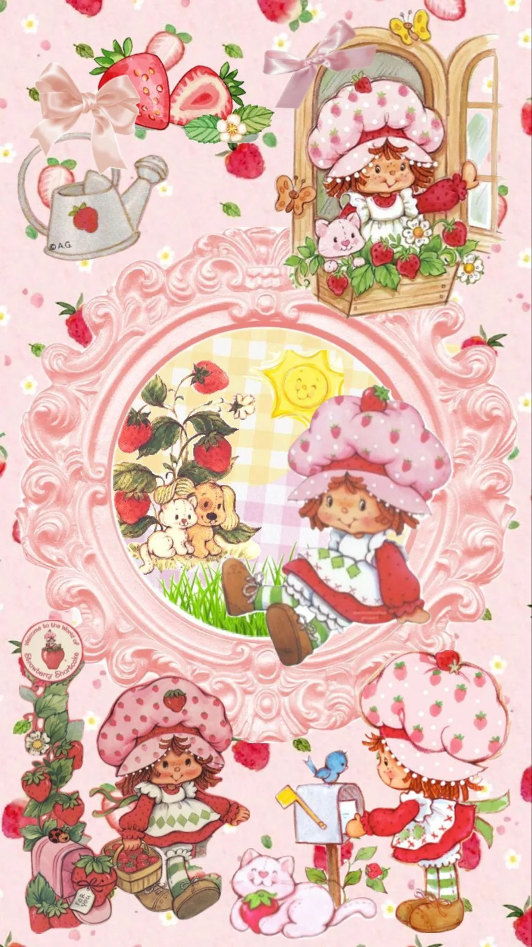 Vintage Strawberry Shortcake Wallpaper Strawberry Cartoon Wallpapers