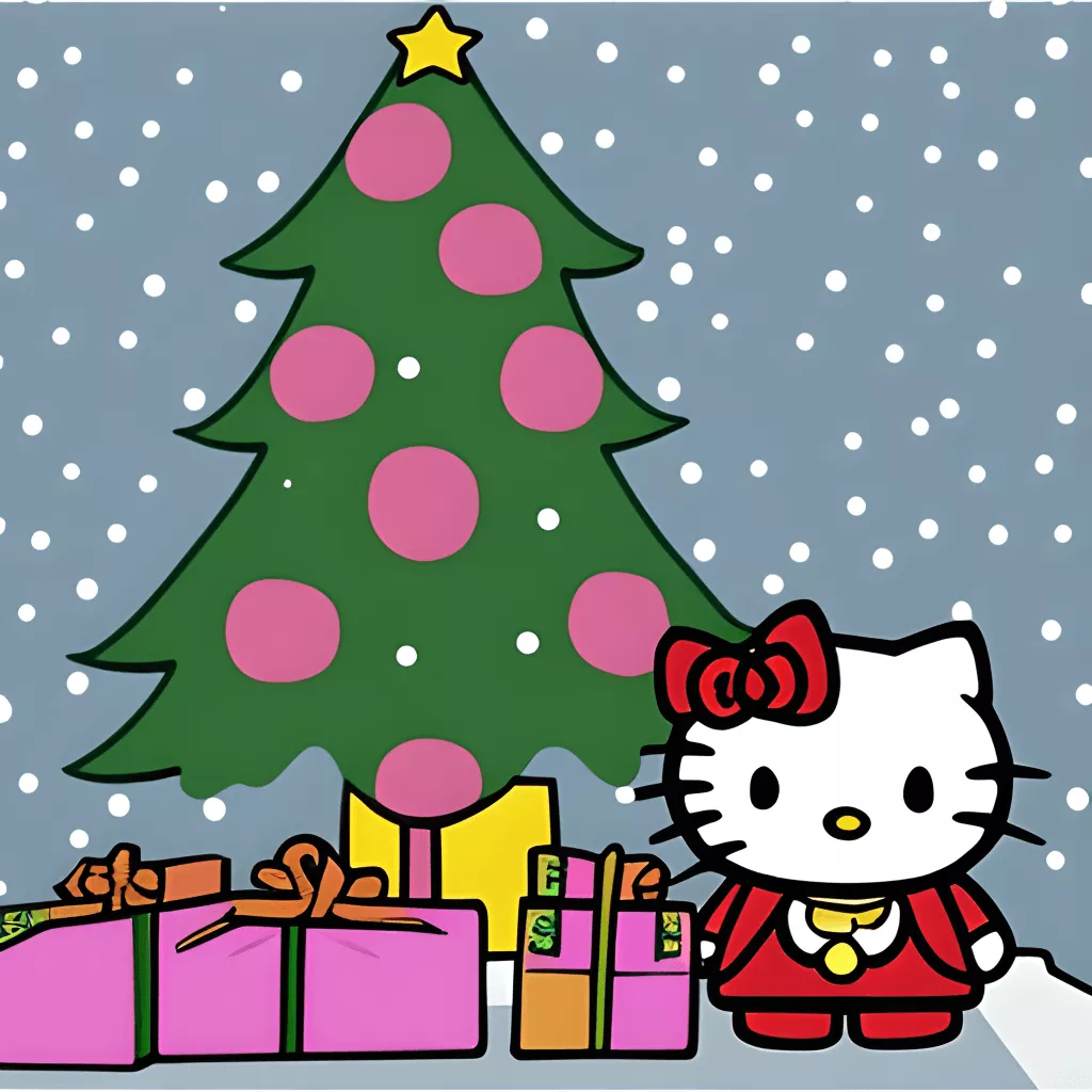 Hello Kitty Christmas Tree Wallpapers - Wallpaper Cave
