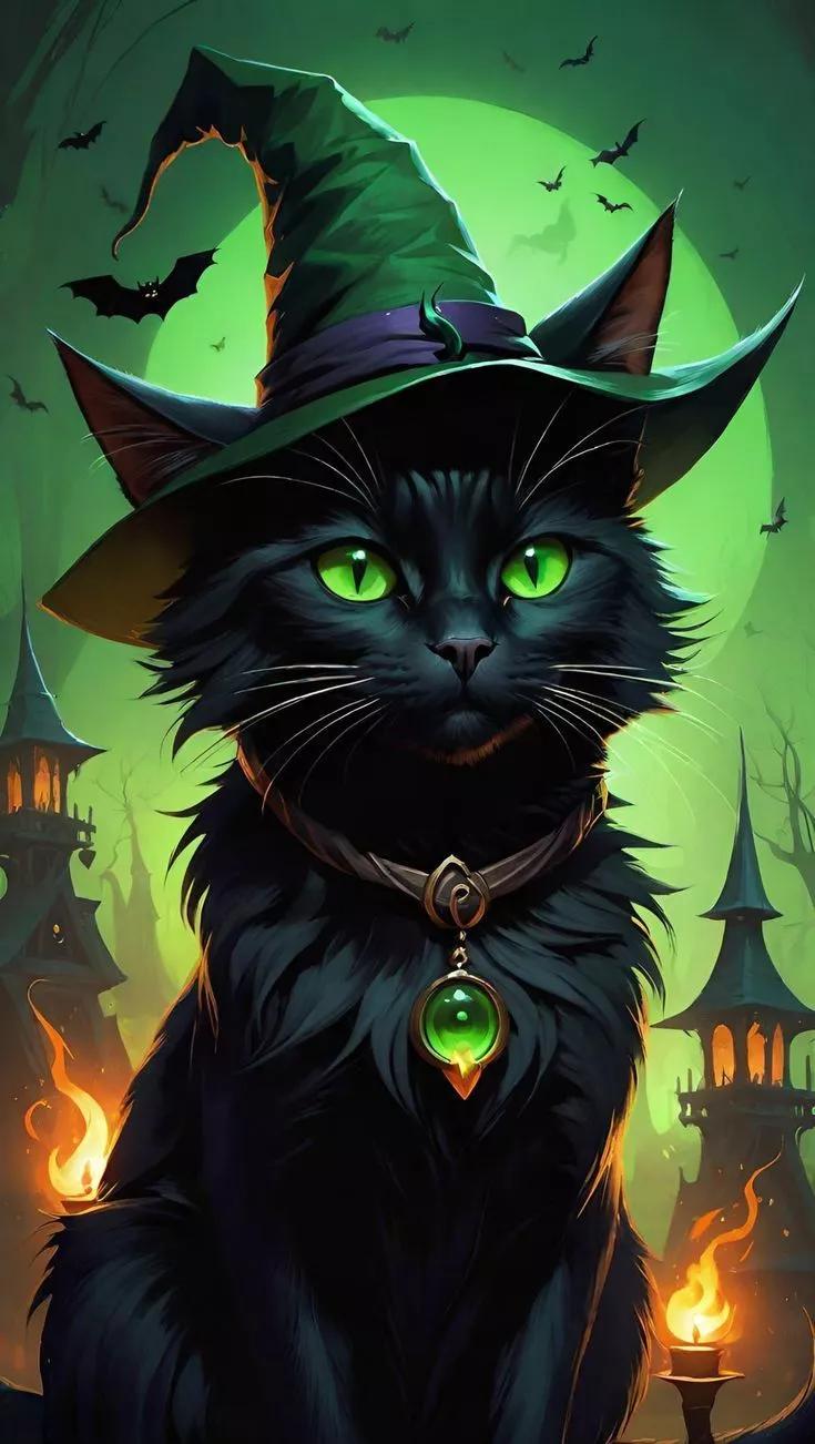 Cat Witch Wallpapers - Wallpaper Cave