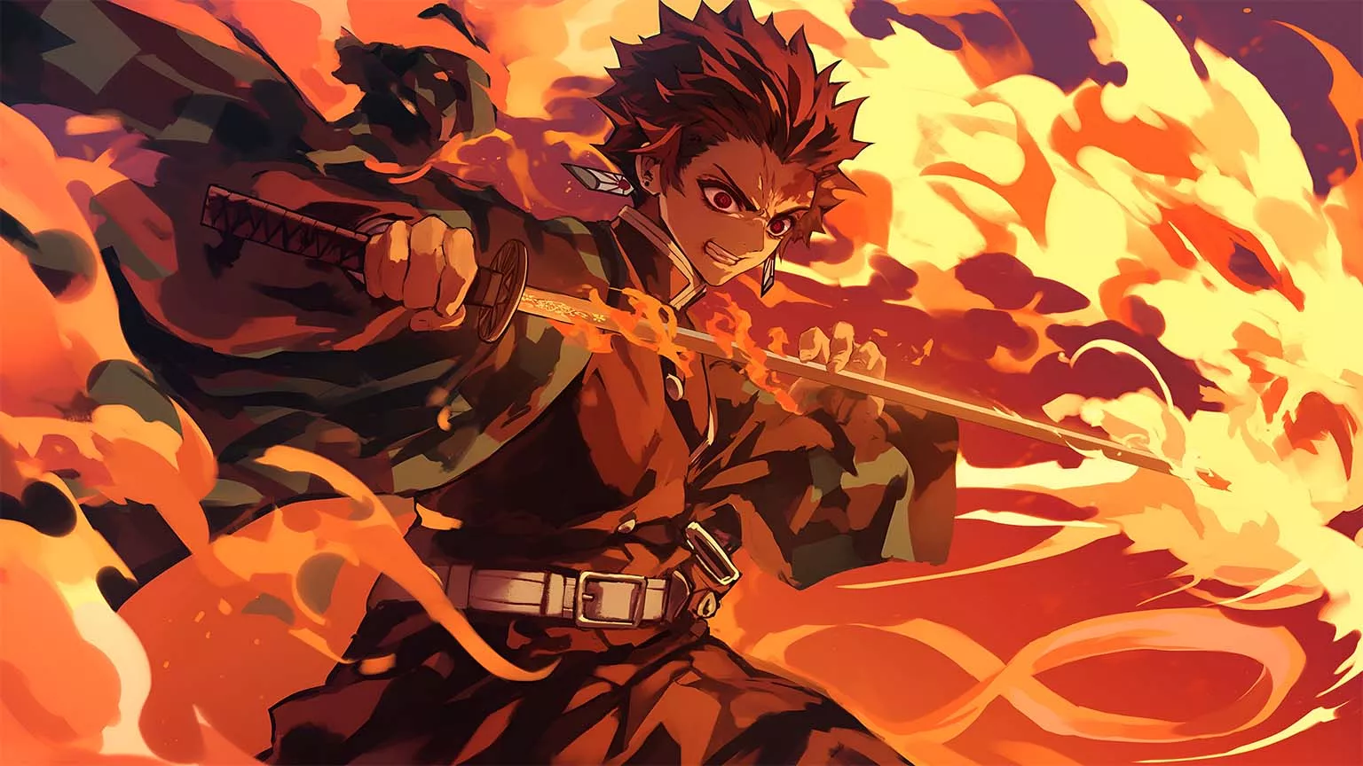 Tanjiro Sword Wallpapers - Wallpaper Cave