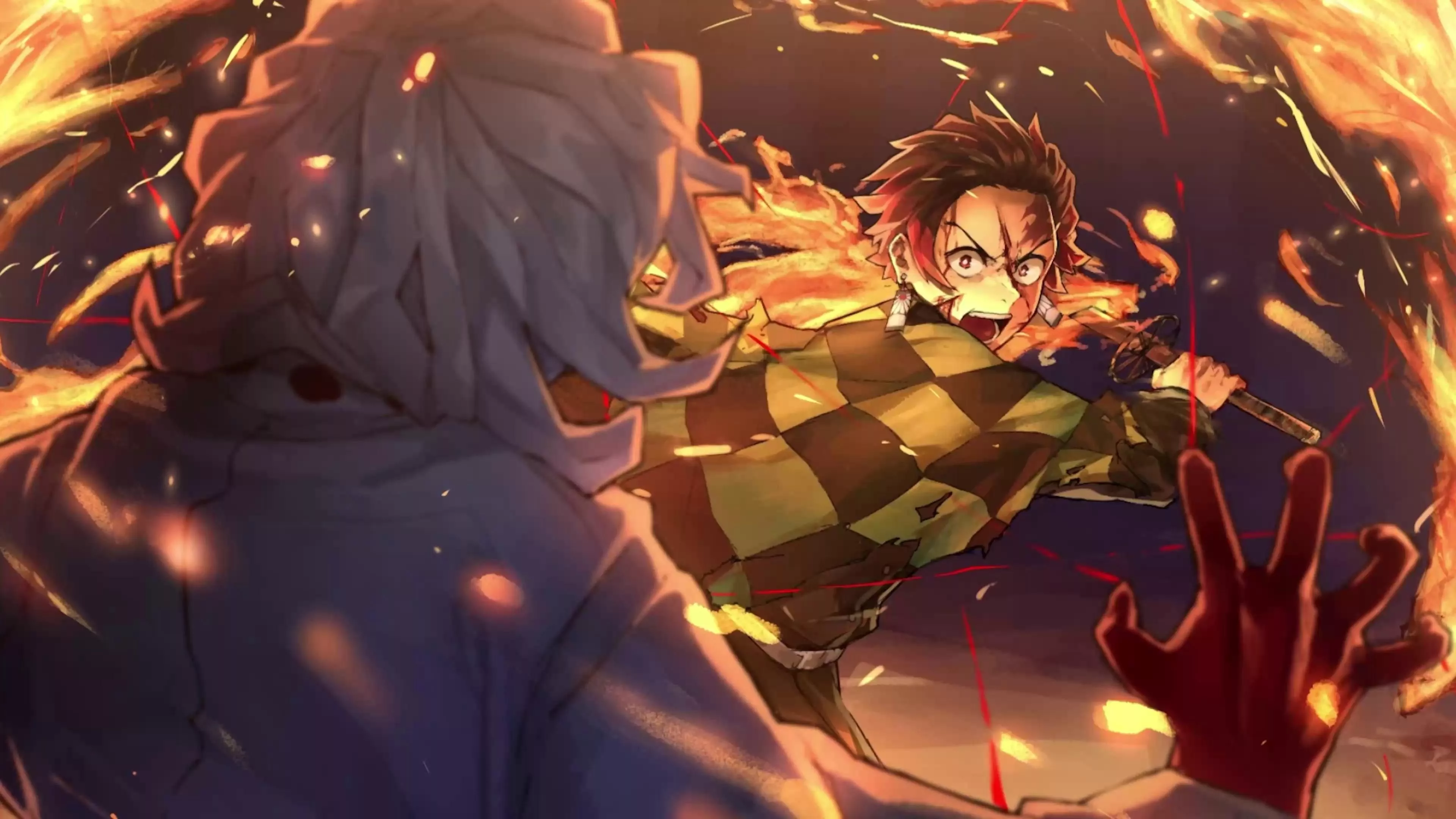 Tanjiro Sword Wallpapers - Wallpaper Cave