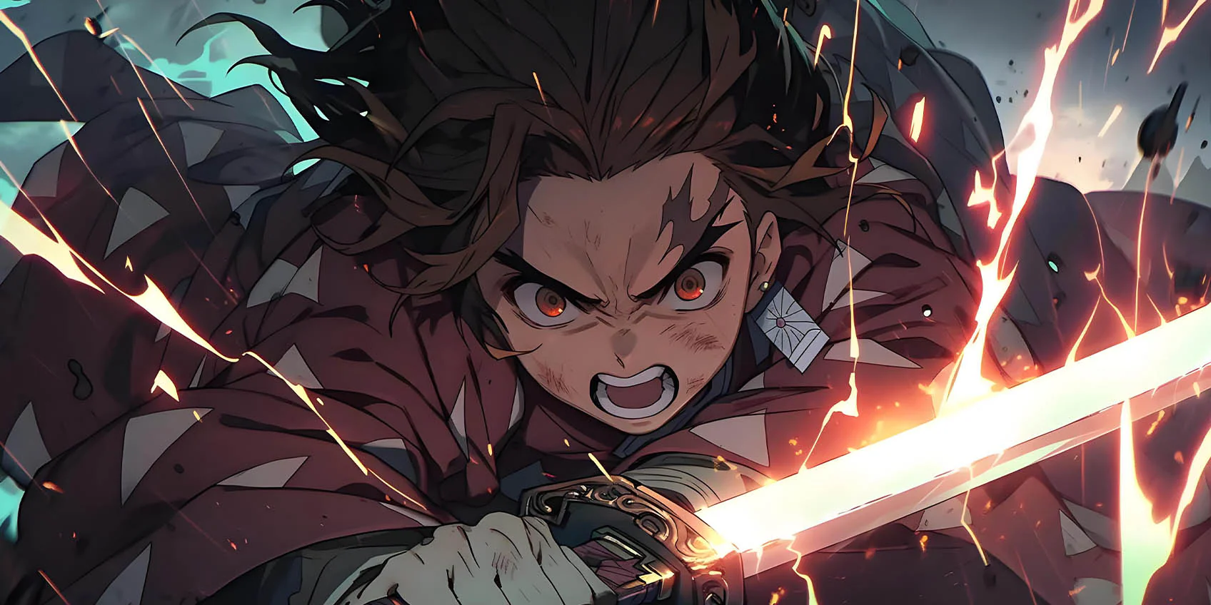 Tanjiro Sword Wallpapers - Wallpaper Cave