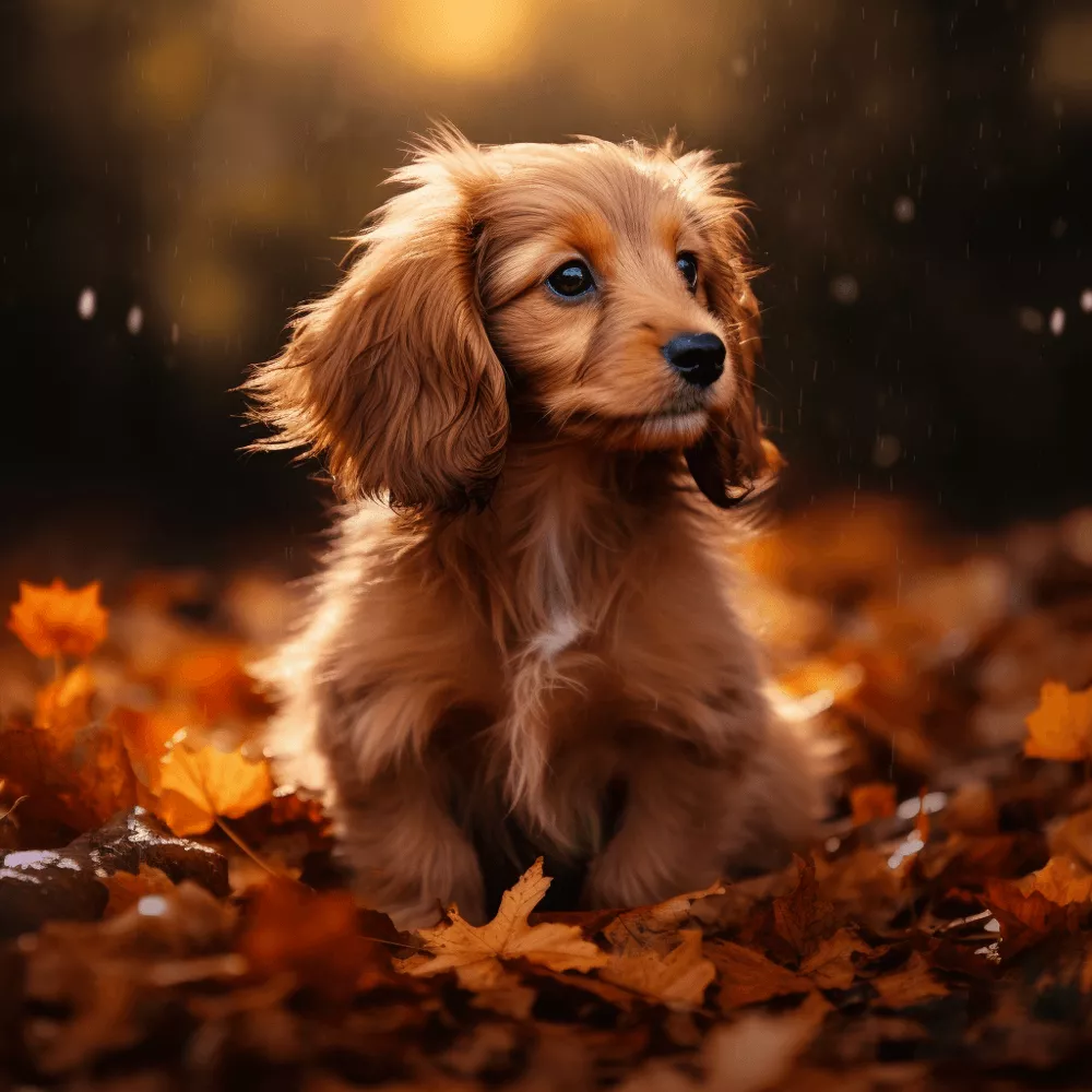 Autumn Cute Dog Wallpapers - Wallpaper Cave