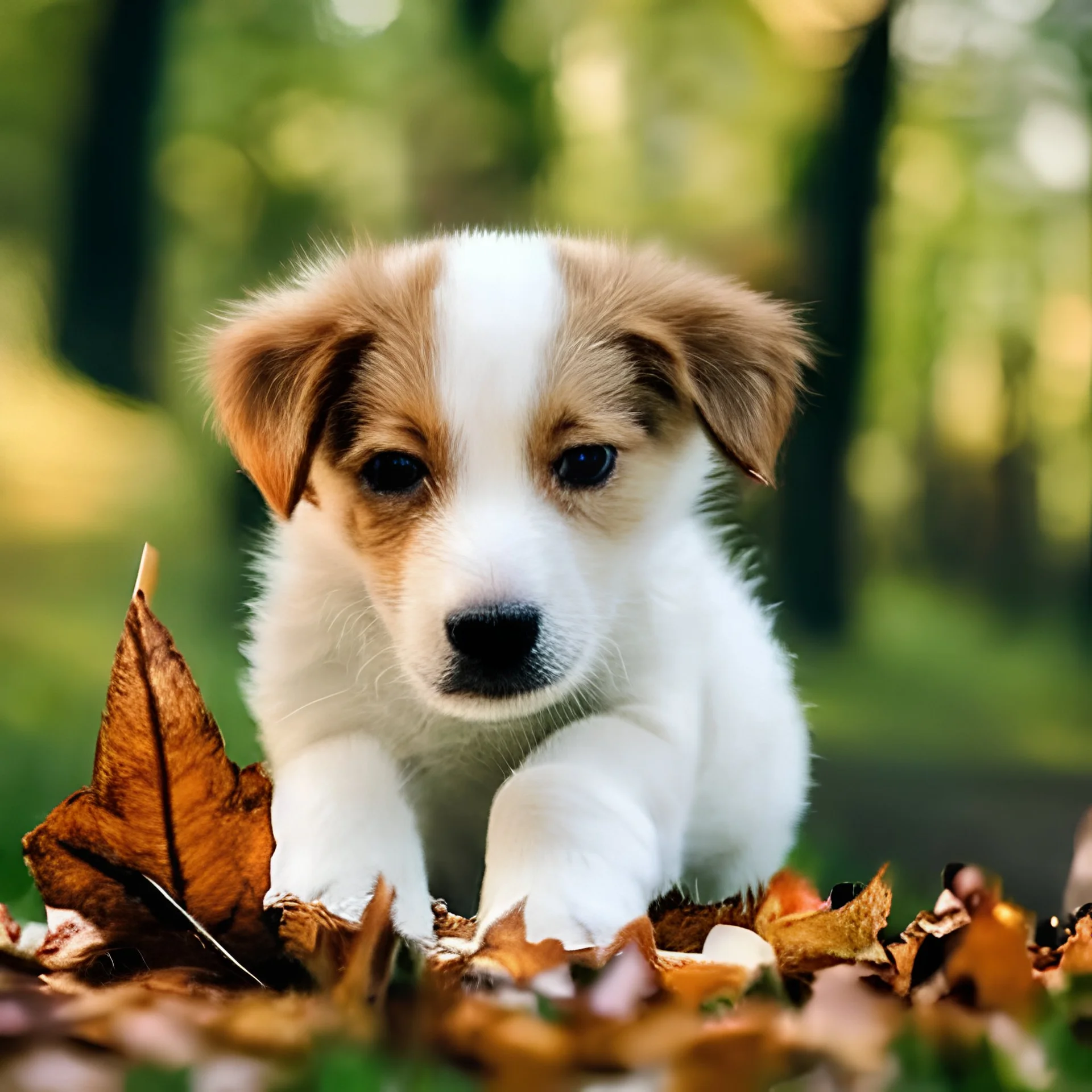 Autumn Cute Dog Wallpapers - Wallpaper Cave