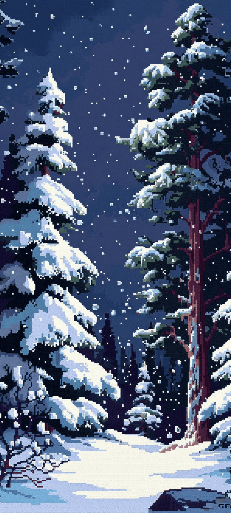 Winter Pixel Art Phone Wallpapers - Wallpaper Cave