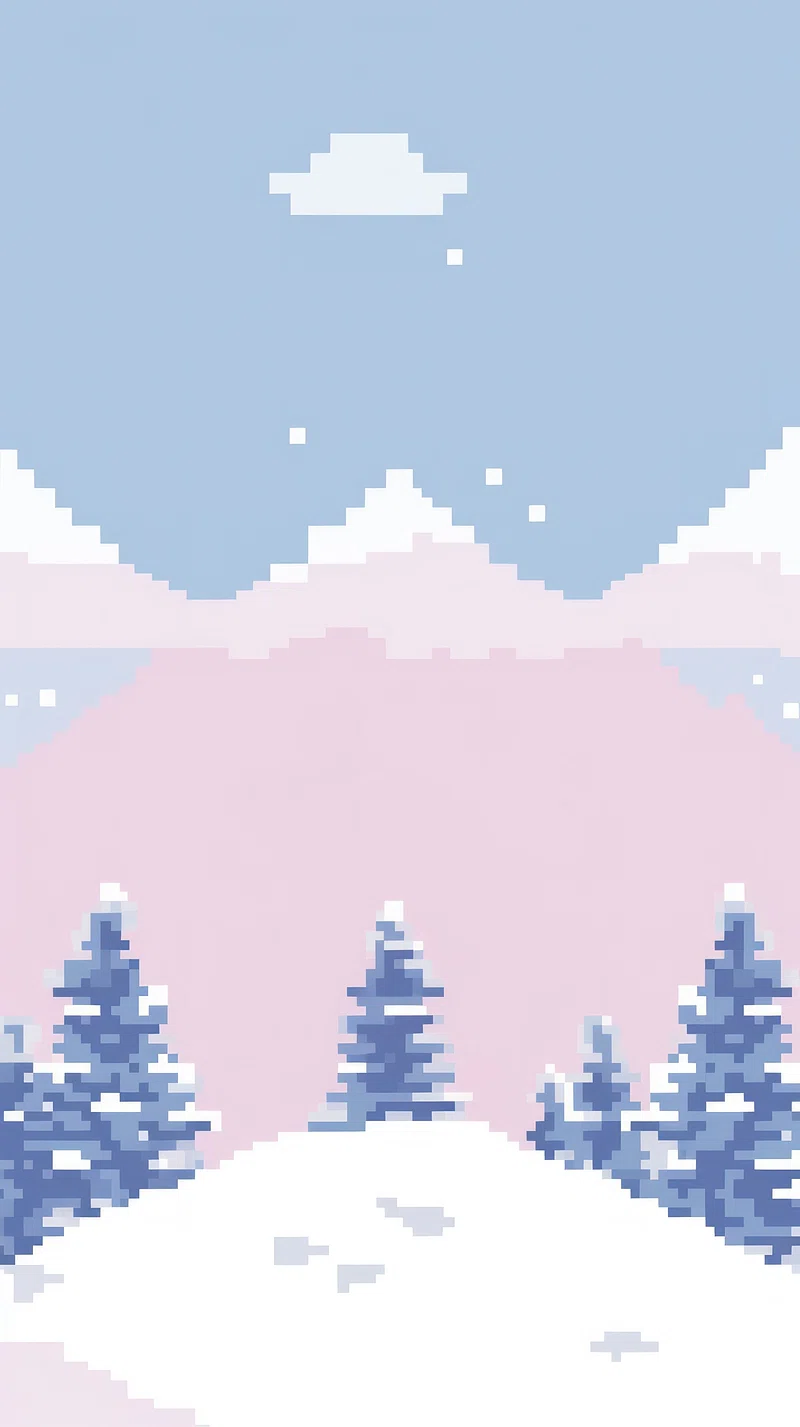 Winter Pixel Art Phone Wallpapers - Wallpaper Cave