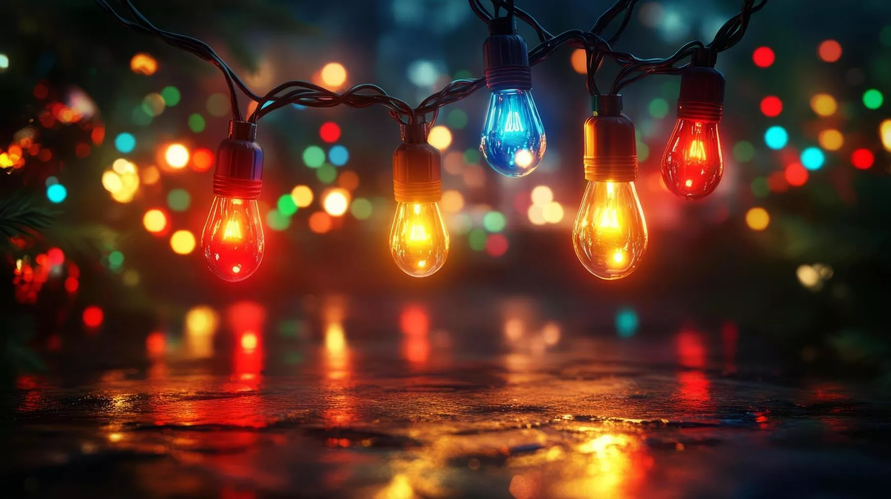 Vintage Christmas Lights Wallpapers - Wallpaper Cave