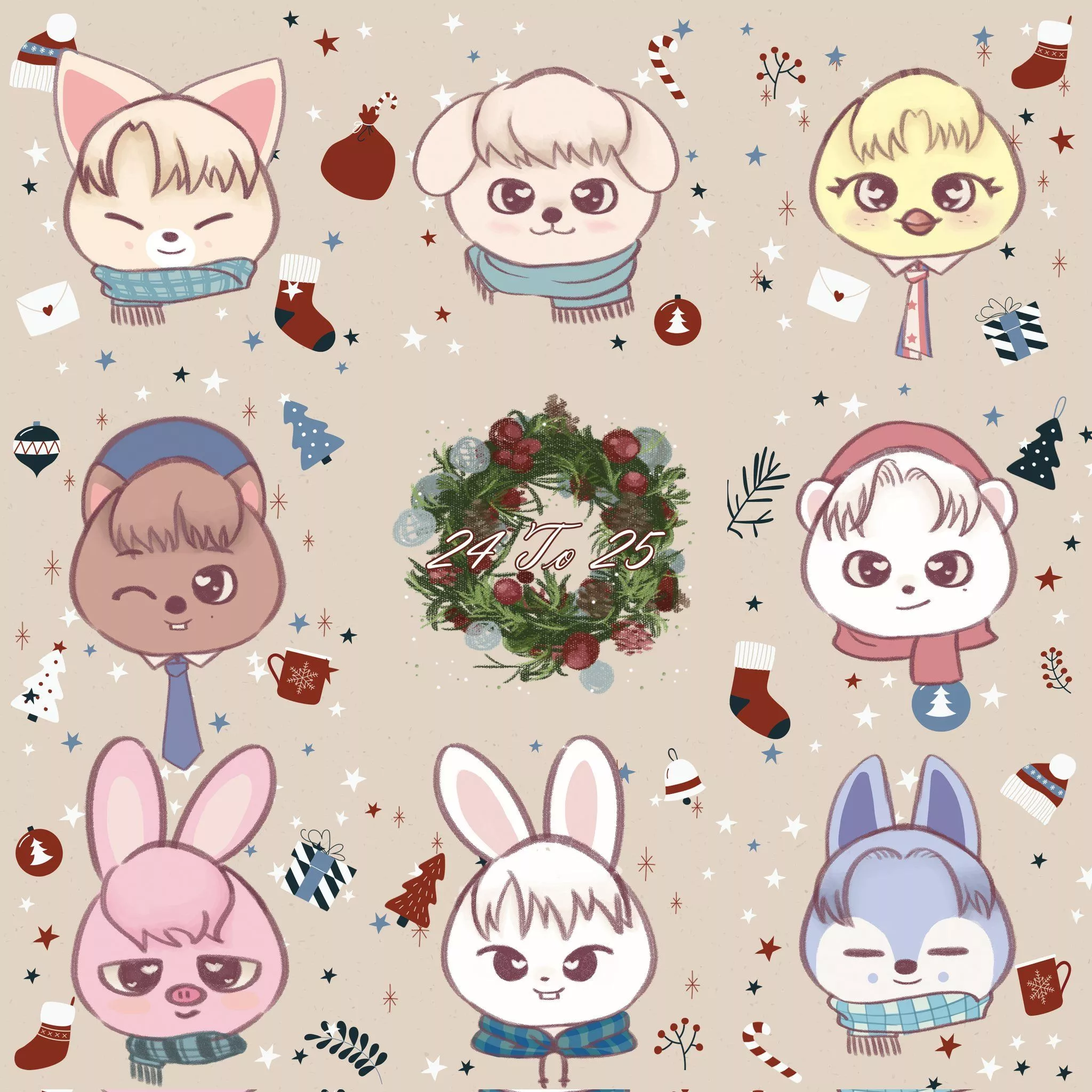 Christmas Skzoo Wallpapers - Wallpaper Cave