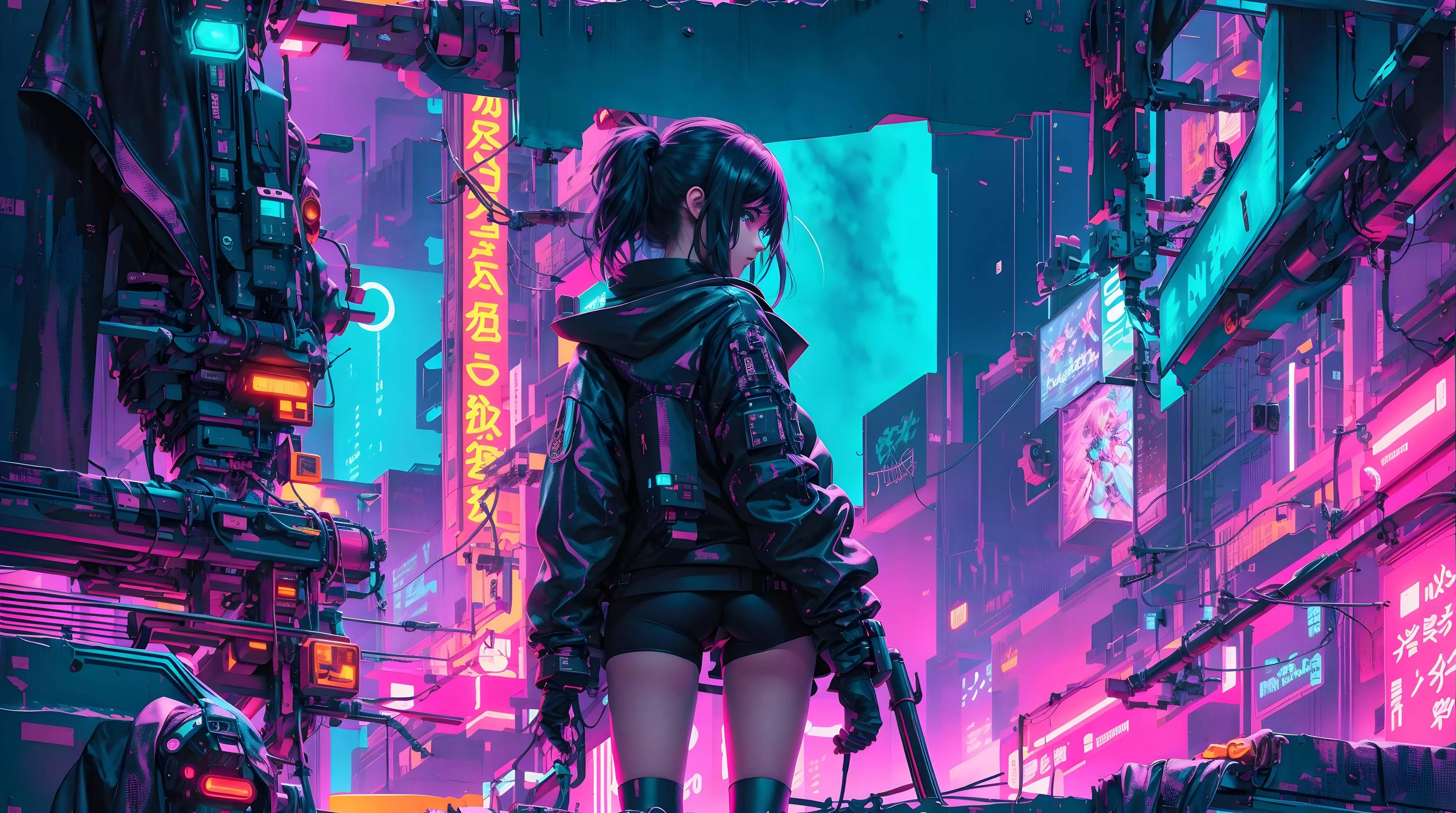 4k Neon Girl Wallpapers - Wallpaper Cave