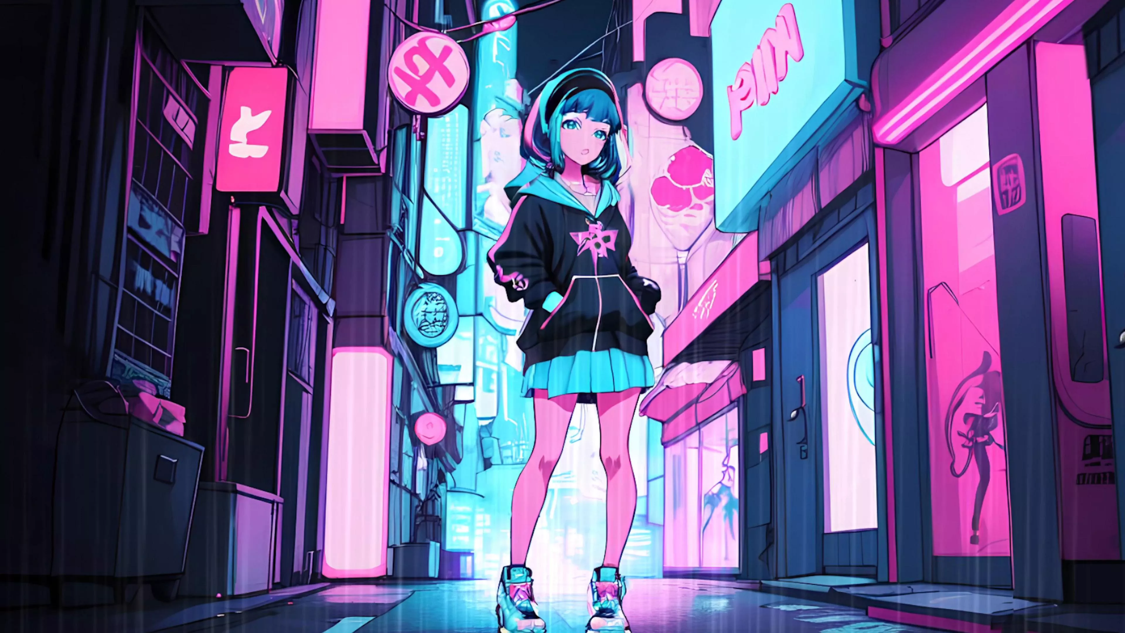 4k Neon Girl Wallpapers - Wallpaper Cave