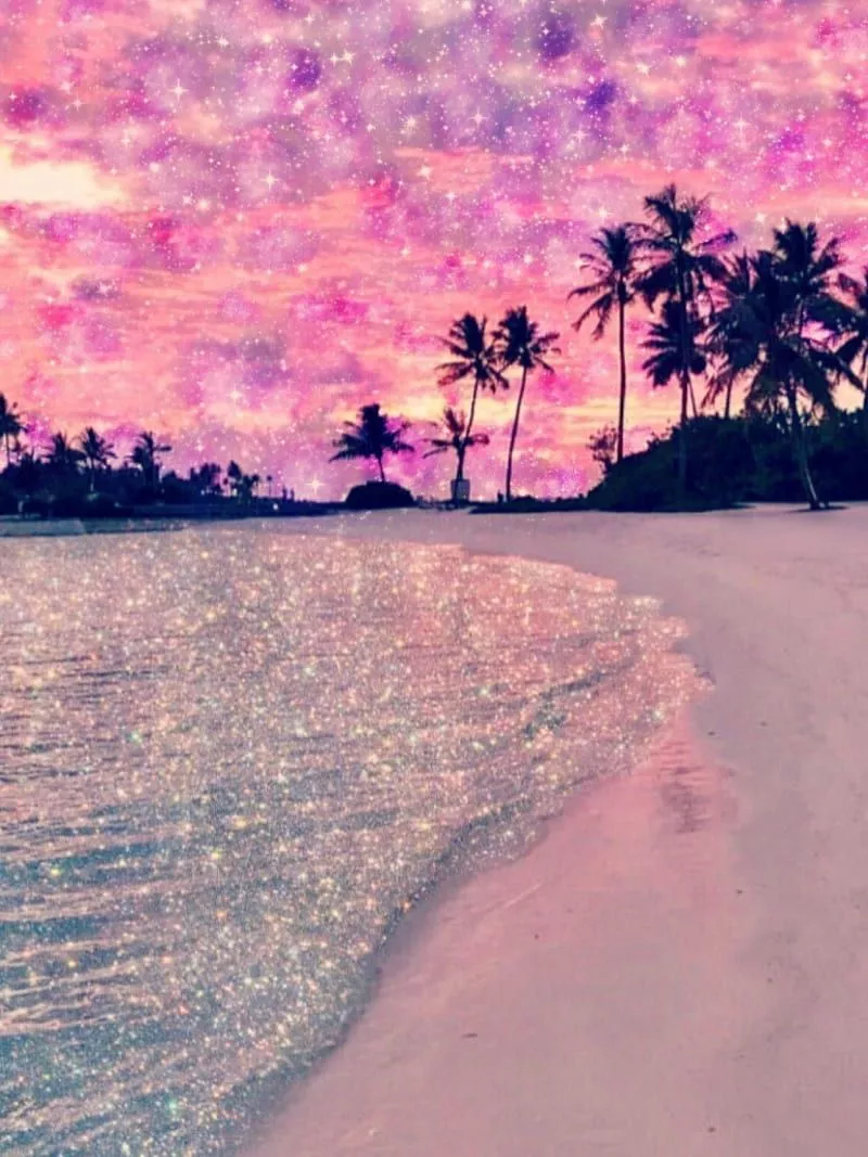 Glitter Aesthetic Sunset Wallpapers - Wallpaper Cave
