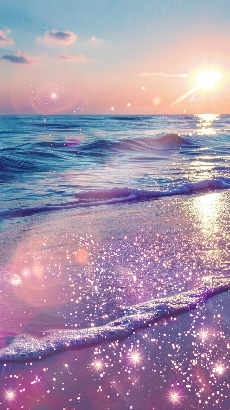 Glitter Aesthetic Sunset Wallpapers - Wallpaper Cave
