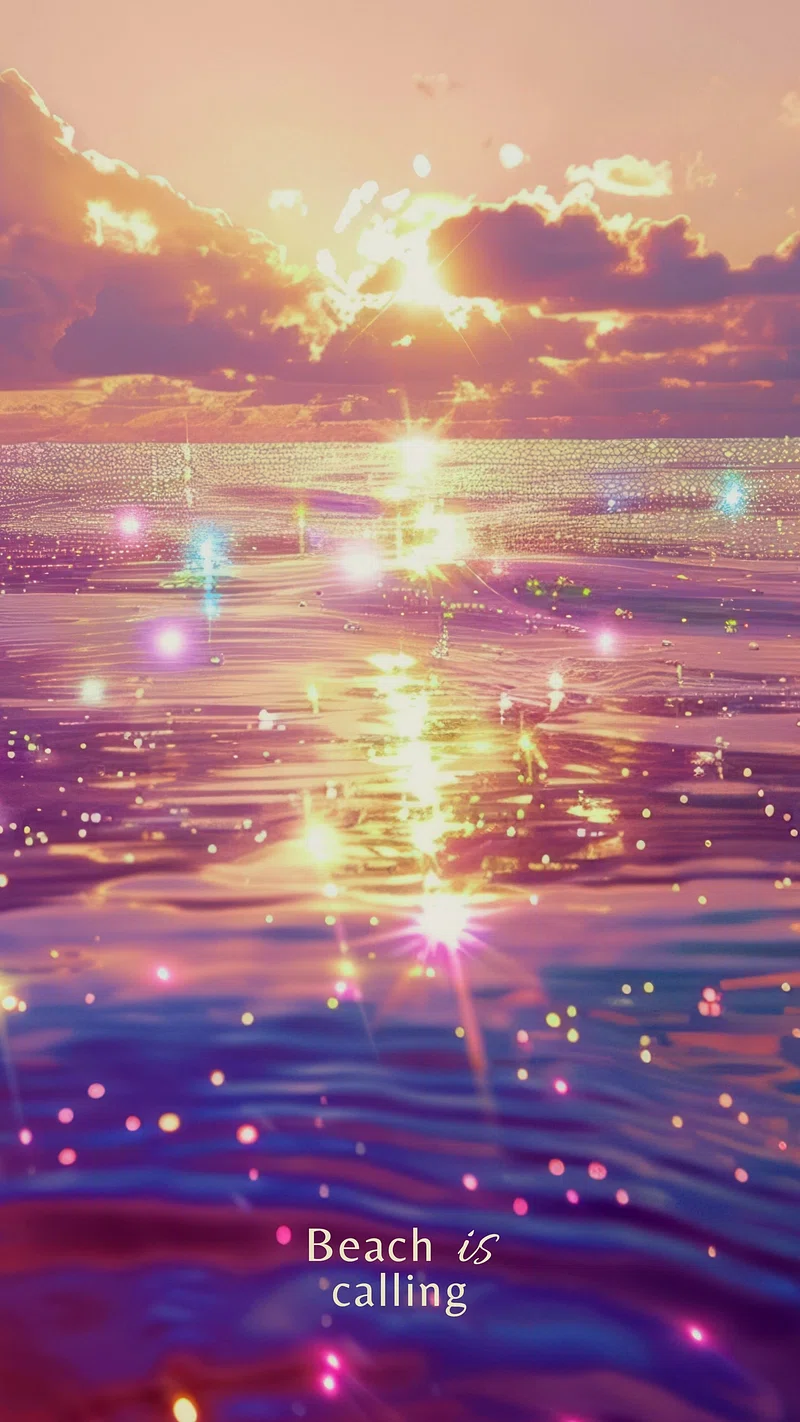 Glitter Aesthetic Sunset Wallpapers - Wallpaper Cave