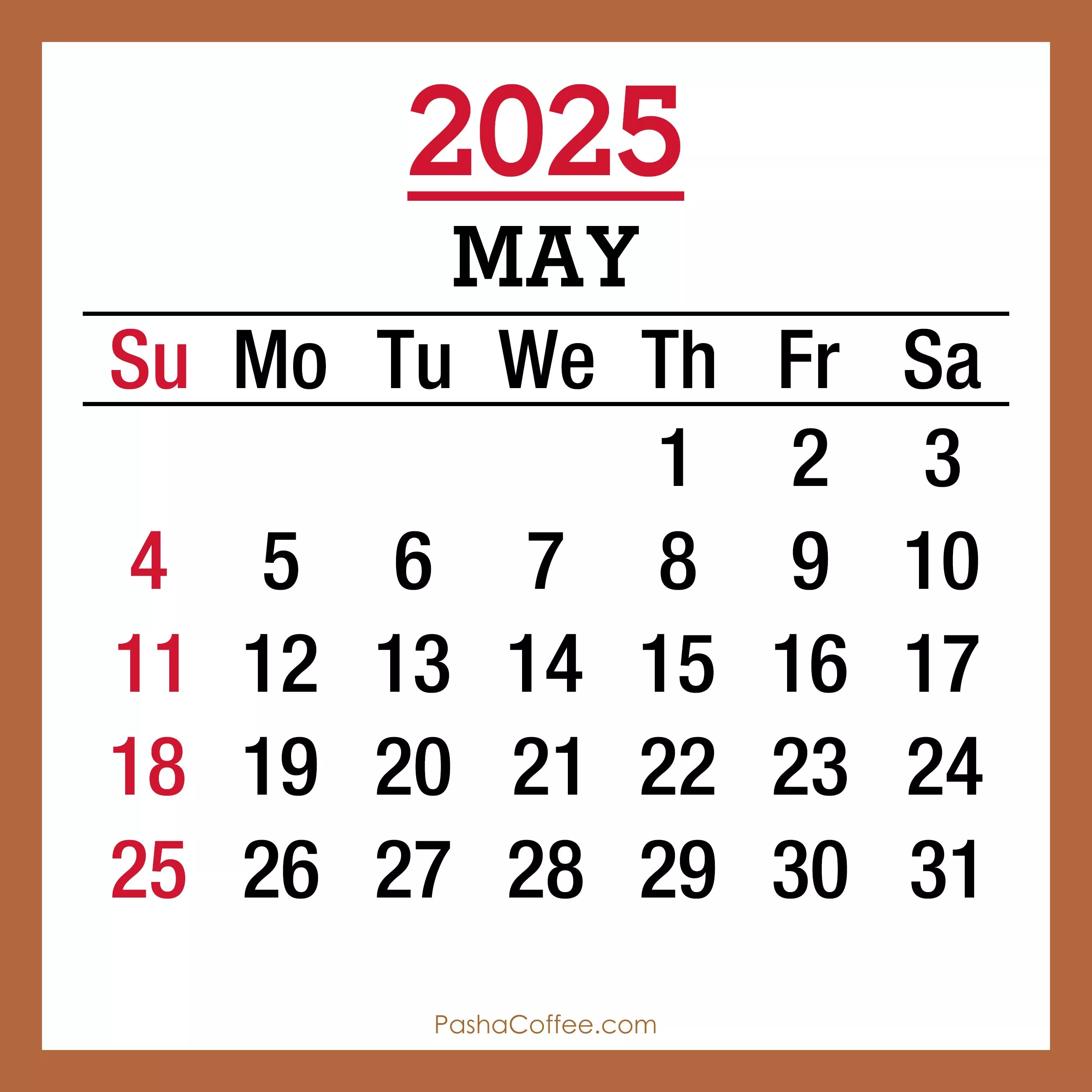 May 2025 Calendar Wallpapers - Wallpaper Cave