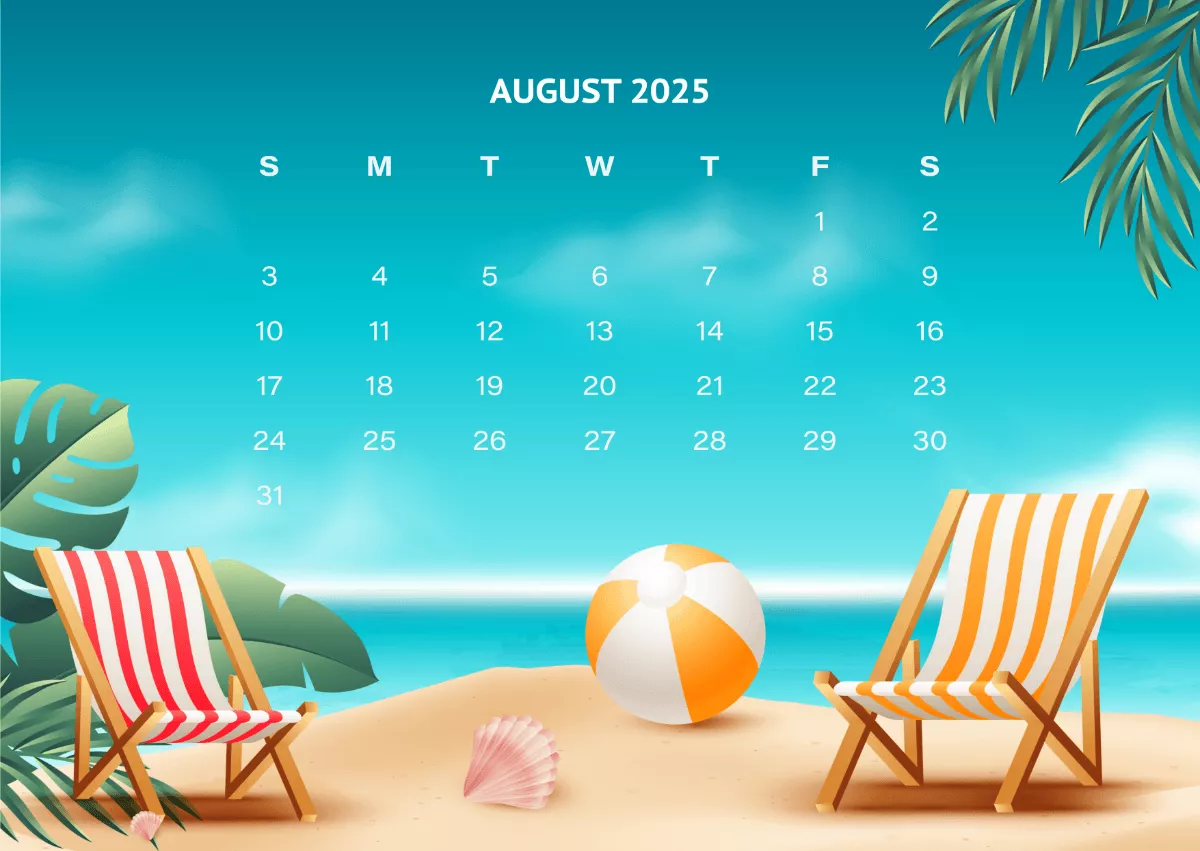 August 2025 Calendar Wallpapers - Wallpaper Cave