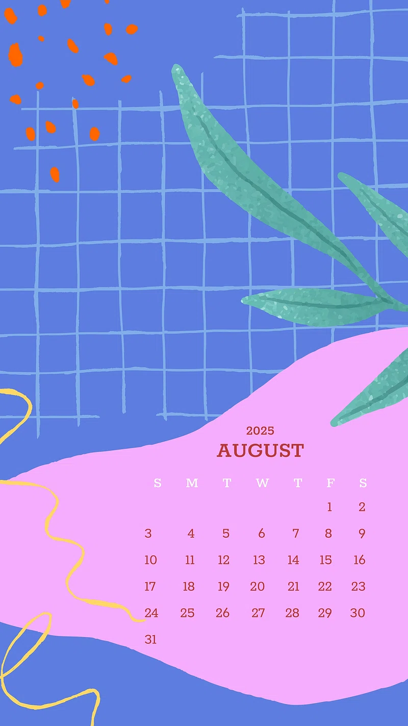 August 2025 Calendar Wallpapers - Wallpaper Cave