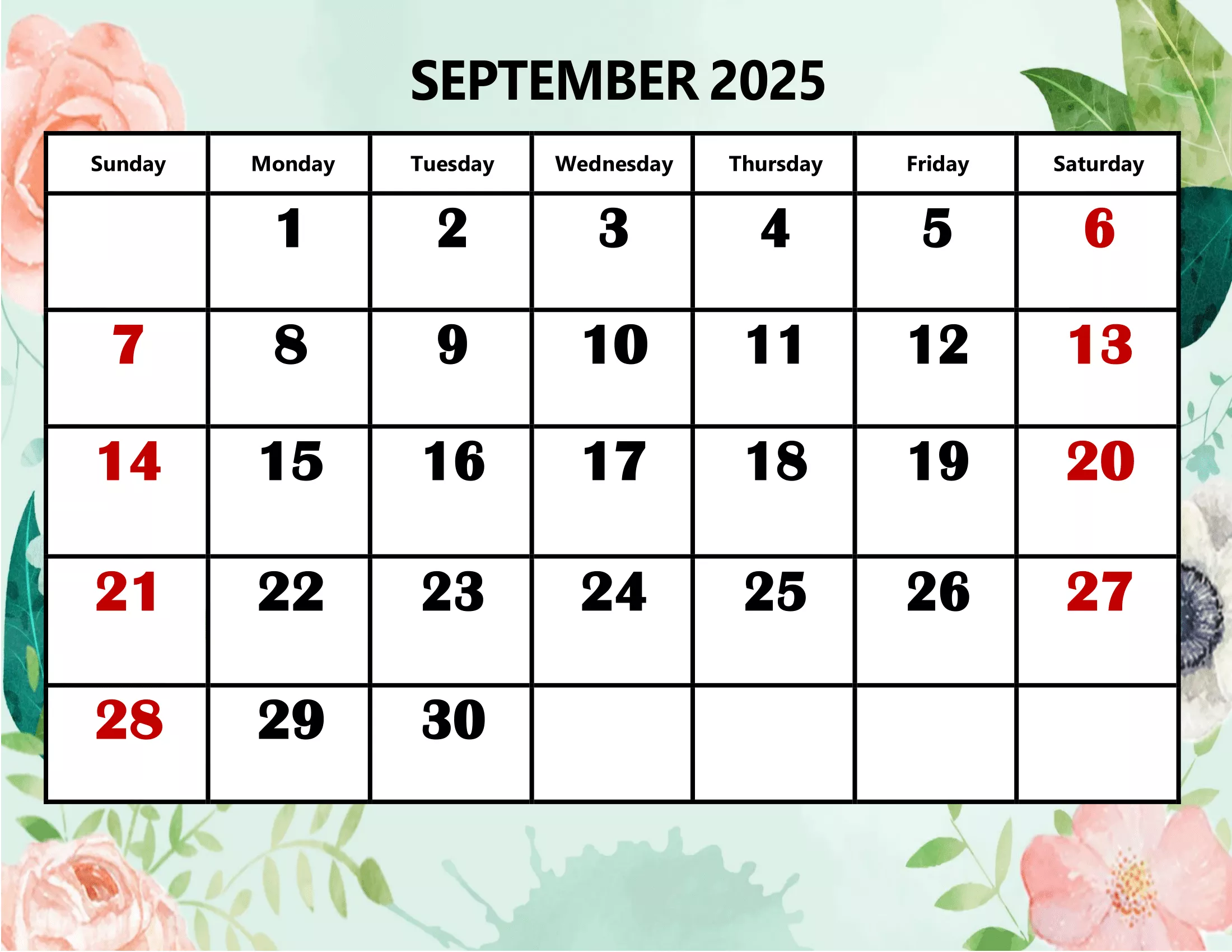 September 2025 Calendar Wallpapers - Wallpaper Cave
