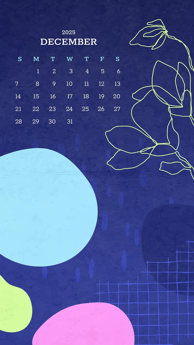 December 2025 Calendar Wallpapers - Wallpaper Cave